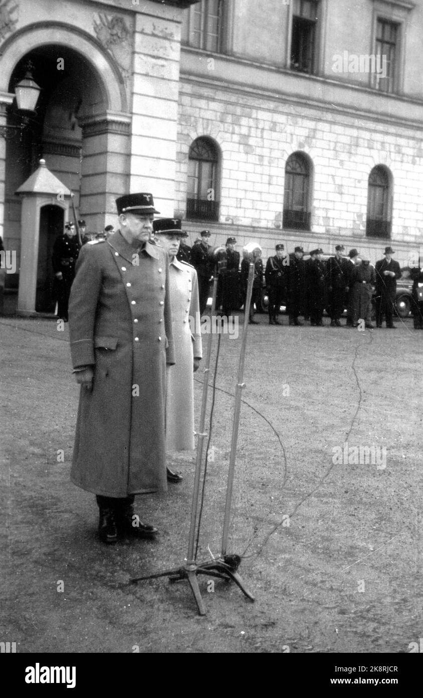 Oslo February 1943. NS leader and Minister President Vidkun Quisling ...