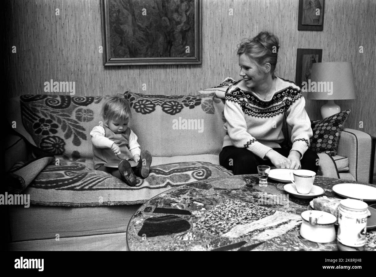 The current March 1968 At home with actress Liv Ullmann on Strømmen ...