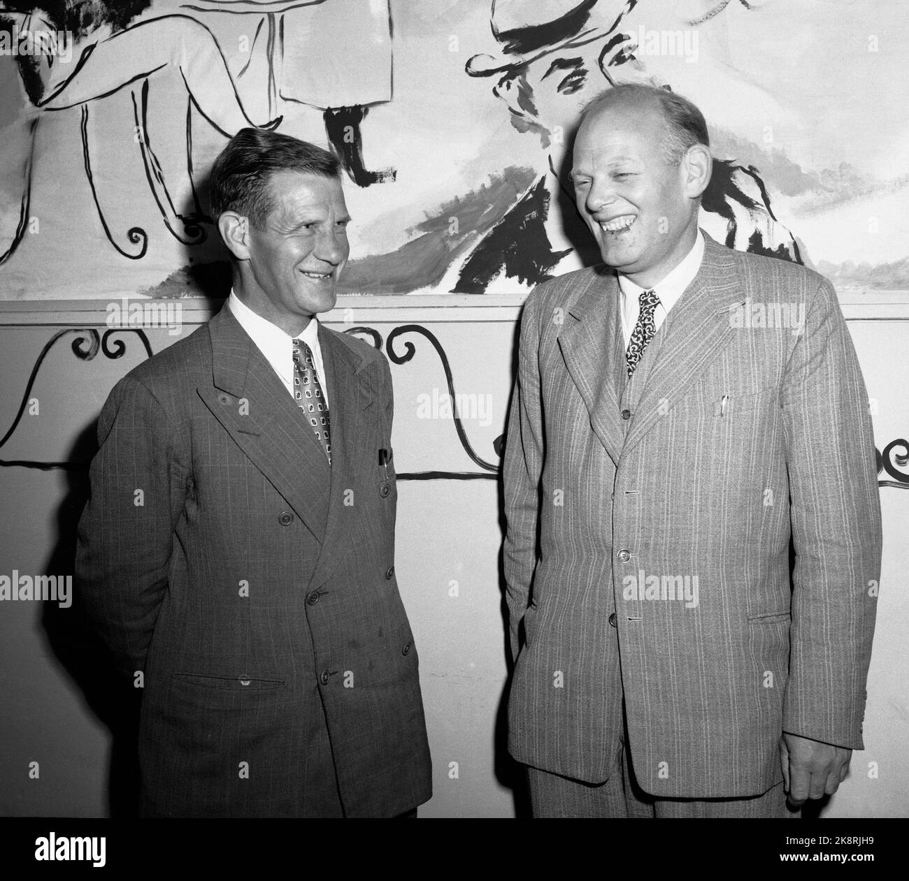 Oslo 195308 Leif Andreas Larsen, better known as the Shetlands-Larsen ...