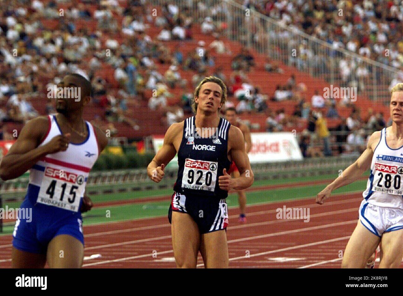 Budapest, Hungary 19980819: Geir Moen came in 5th place in the semi ...