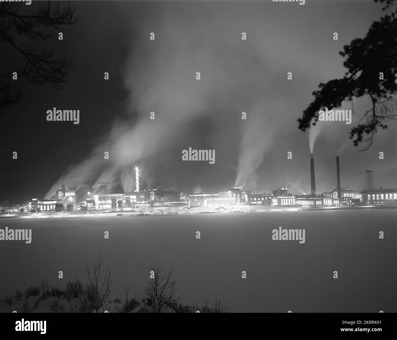 Heroya 196010 the factory for norsk hydro on heroya hi-res stock ...