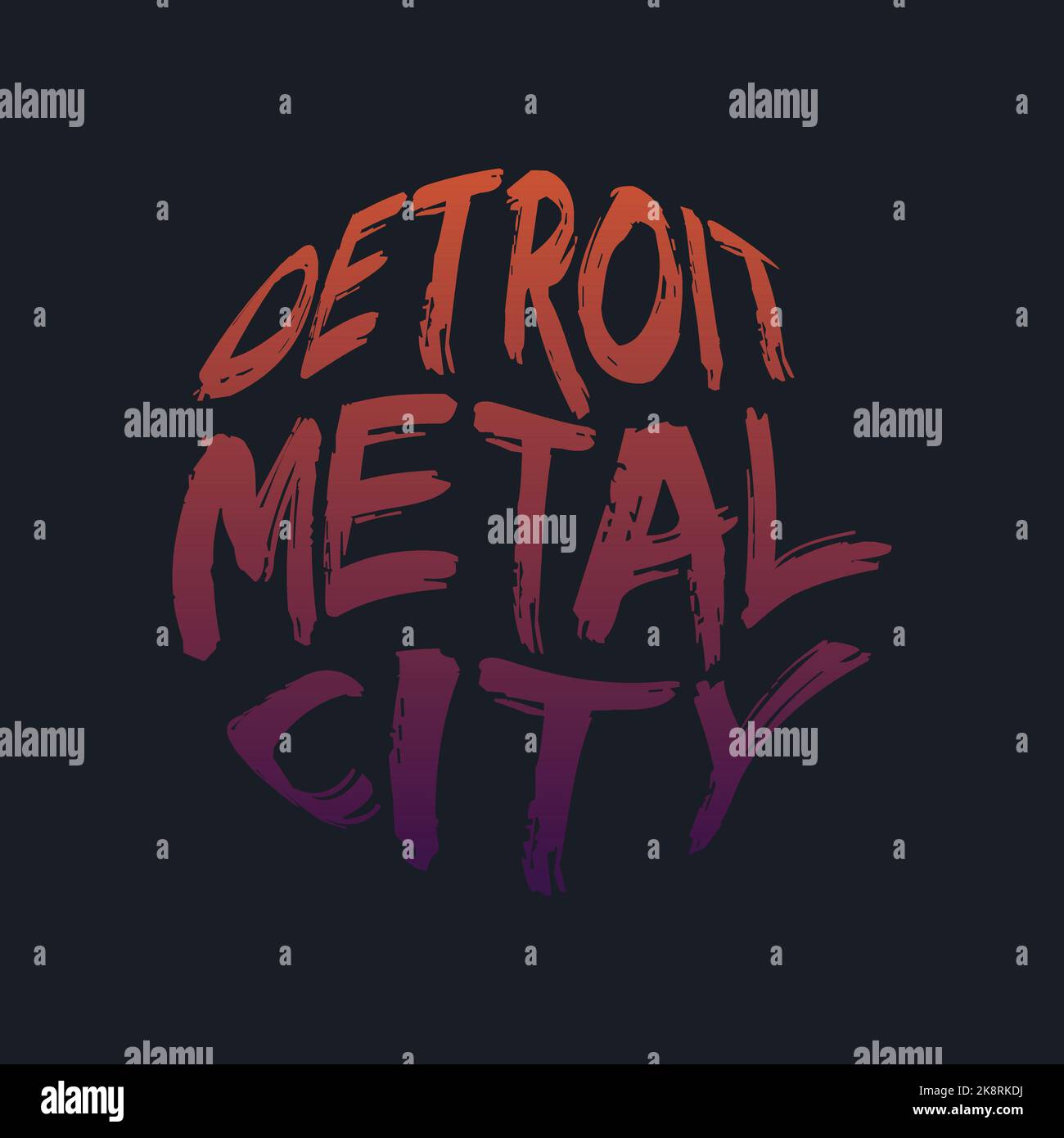 DETROIT METAL CITY, lettering typography design artwork. Editable ...