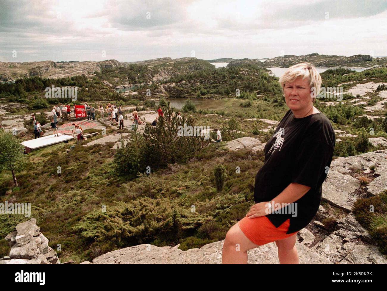 Kollsnes, Øygarden 19970621. Actions against the construction of gas ...