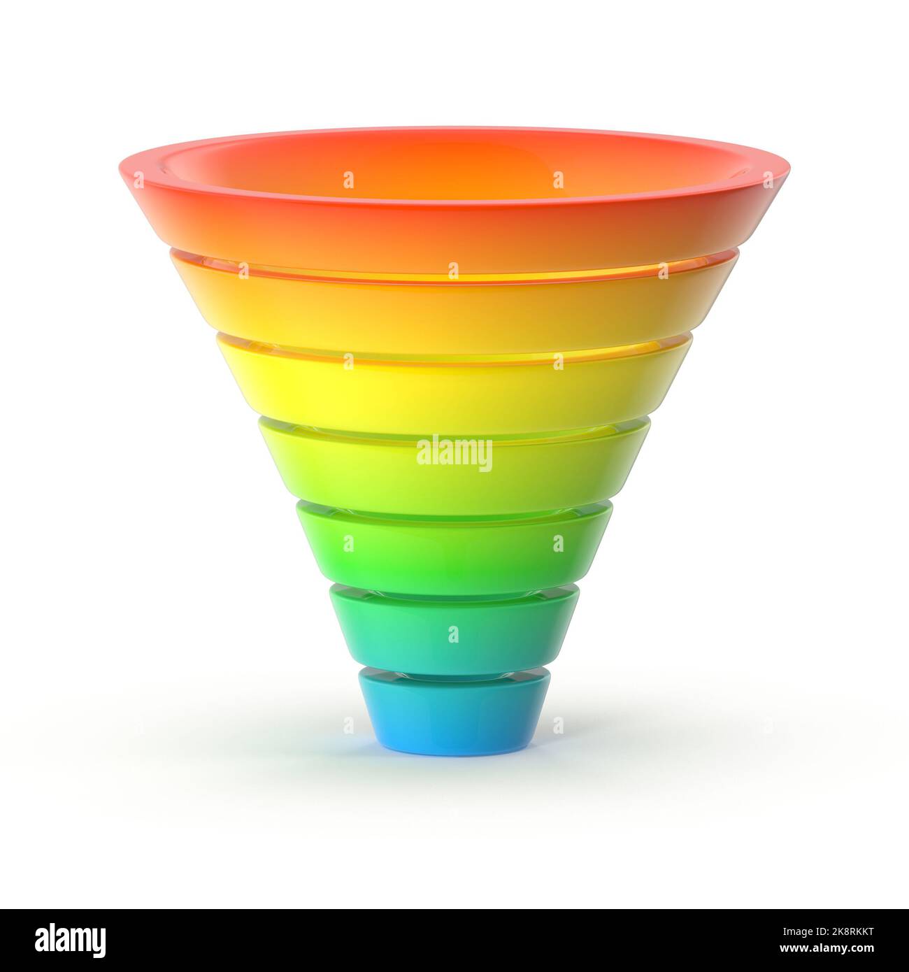Colorful Funnel Concept , This is a 3d rendered computer generated ...