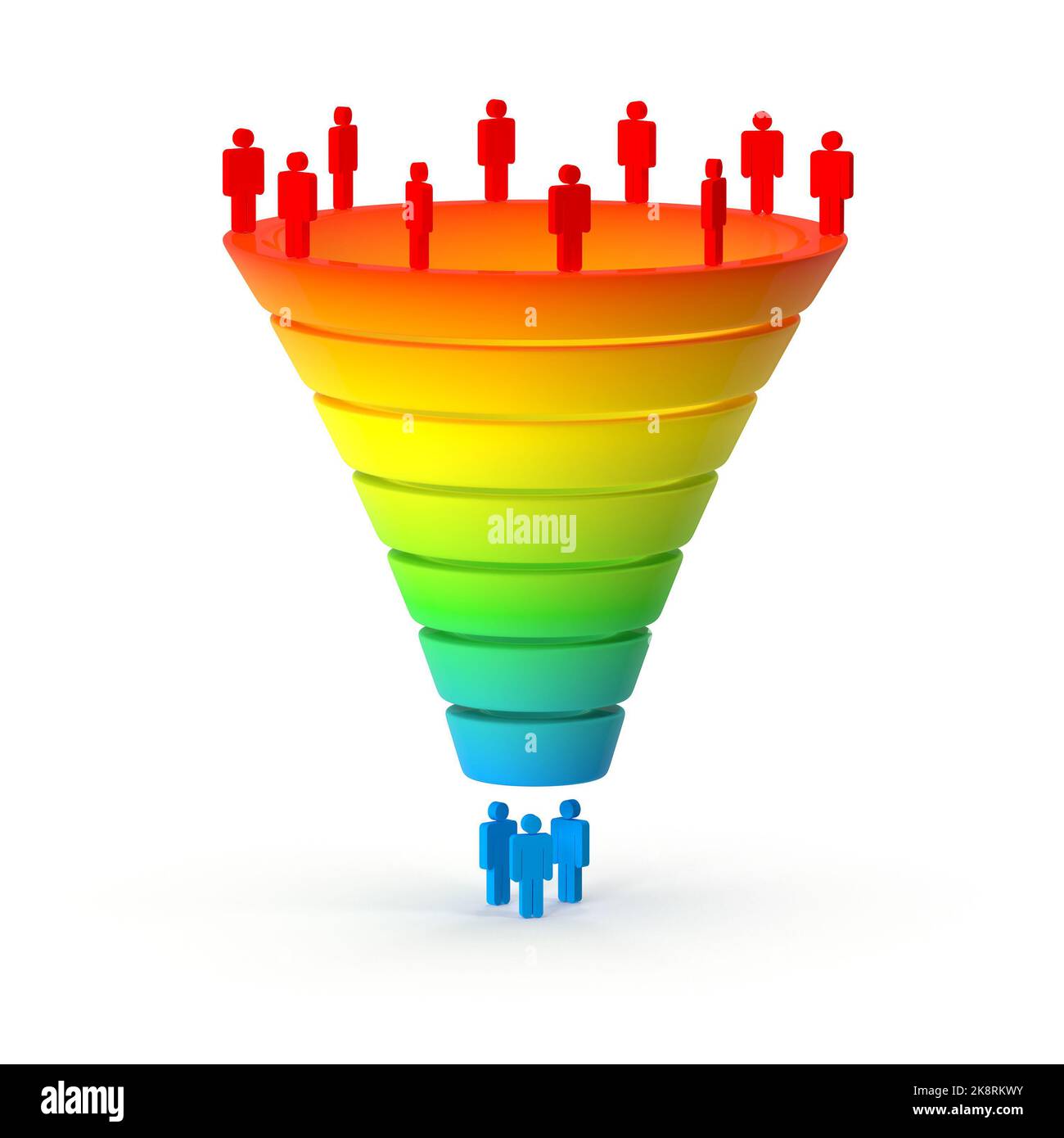 3d funnel chart hi-res stock photography and images - Alamy