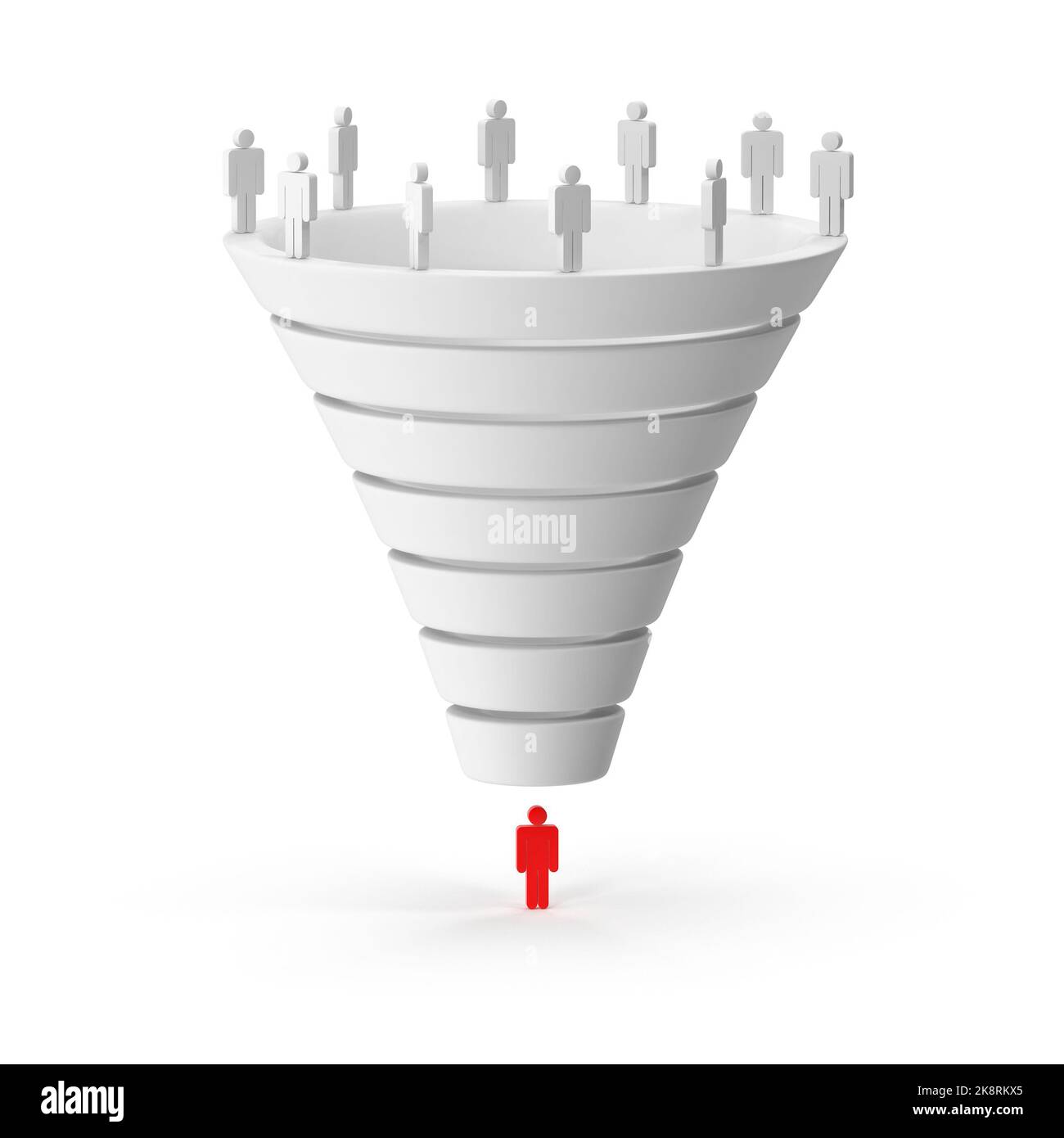 3d funnel chart hi-res stock photography and images - Alamy