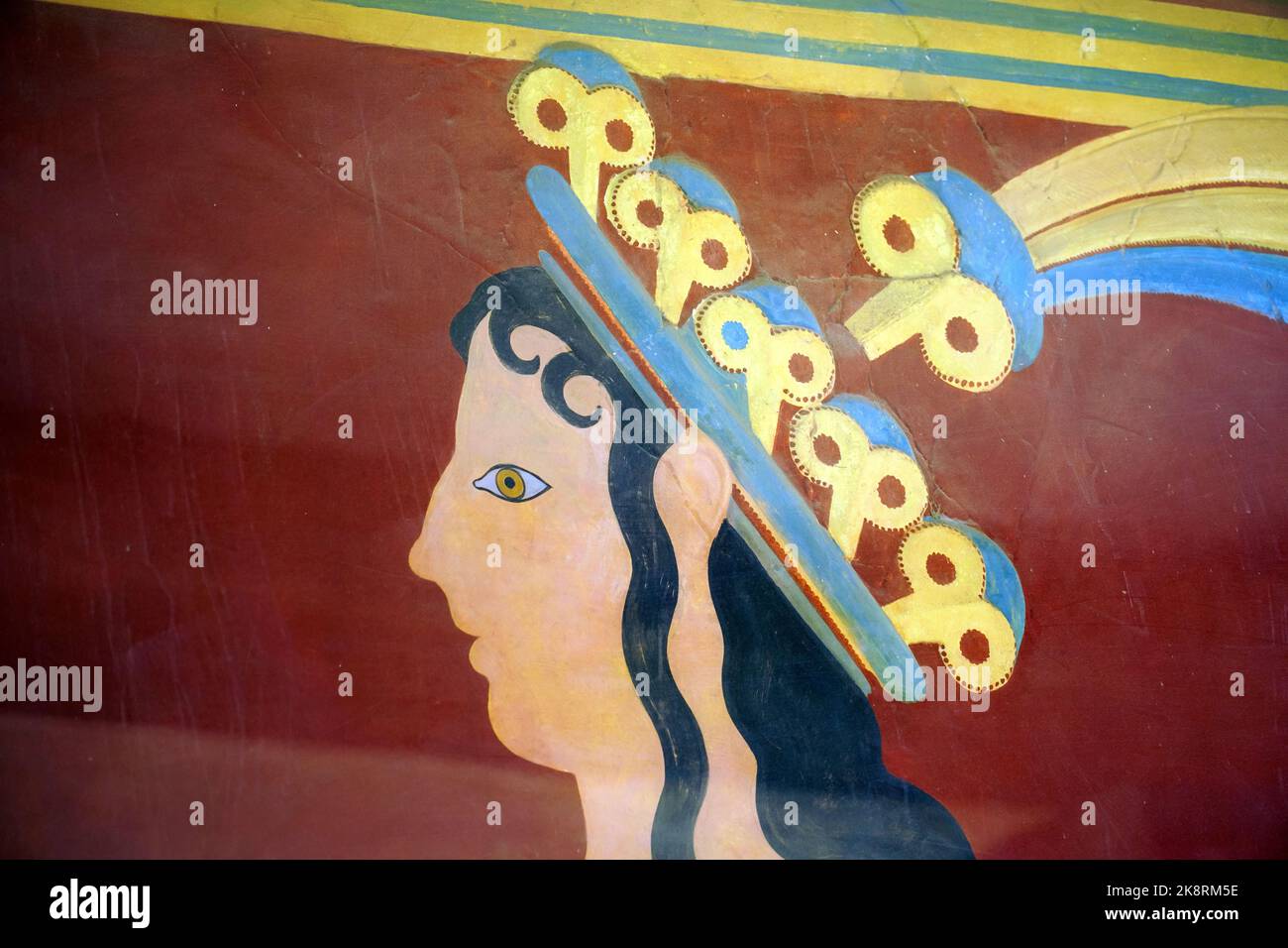 Prince of the Lilies, or the Lily Prince or Priest-King Fresco, Knossos ...