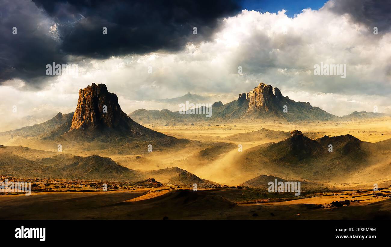Beautiful desert sunrise view near Tabuk,Saudi Arabia Stock Photo - Alamy