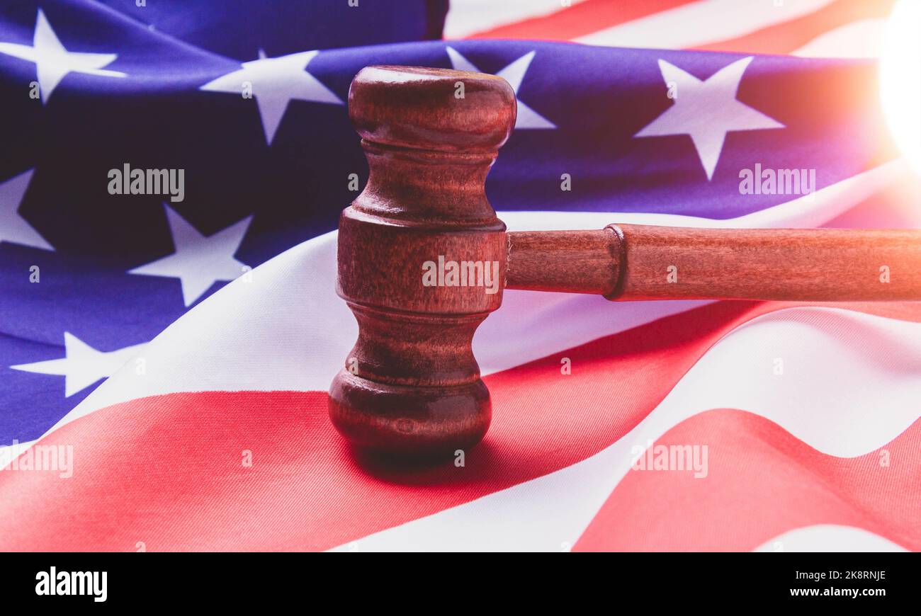 Justice in the USA. American Court. Sentencing the accused. The ...