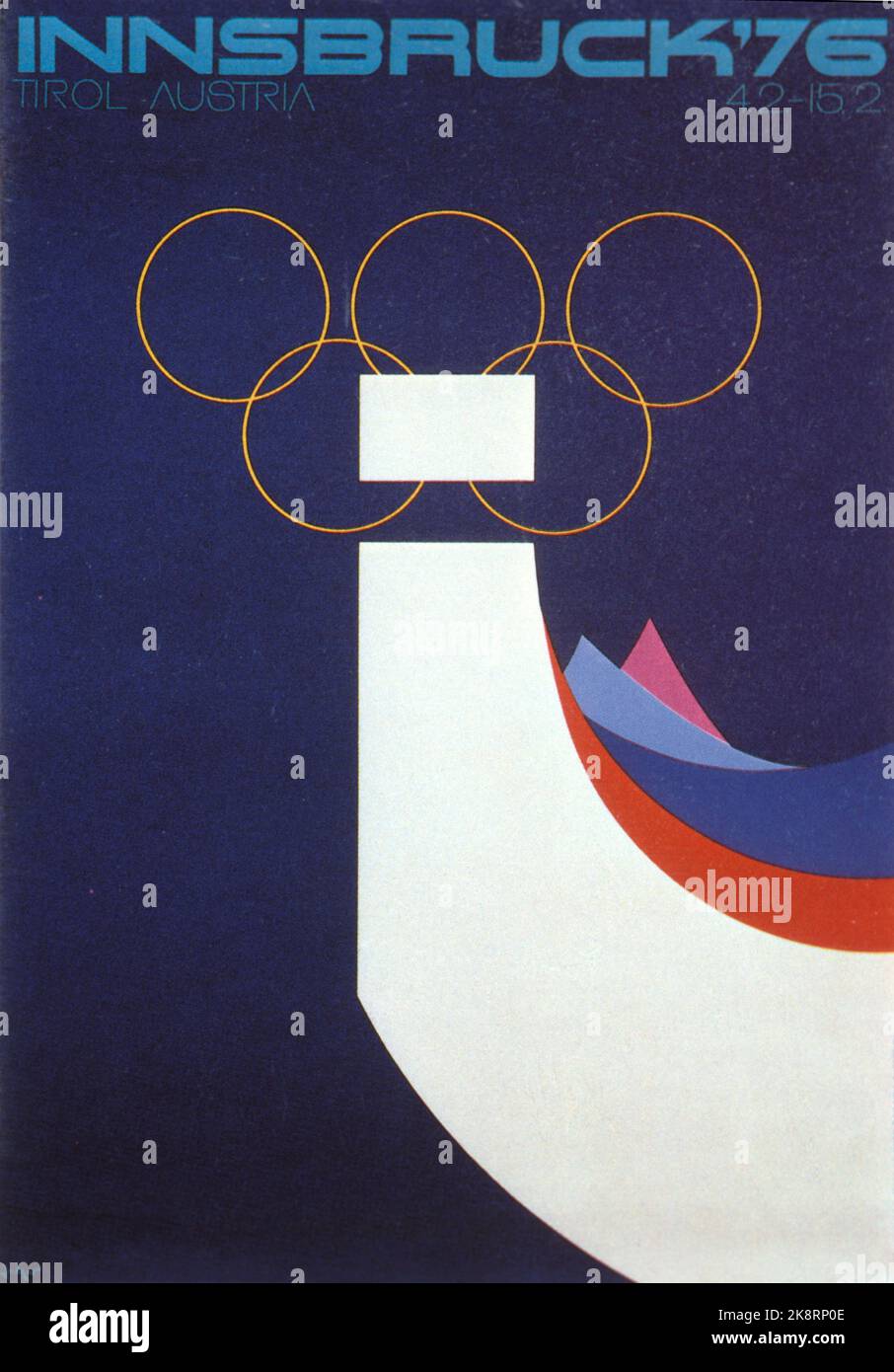 Olympic posters various vintages here from innsbruck hi-res stock ...