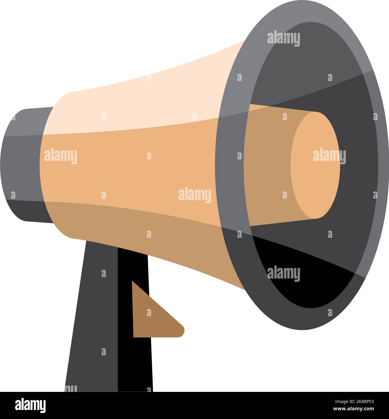 golden megaphone device audio technology Stock Vector Image & Art - Alamy
