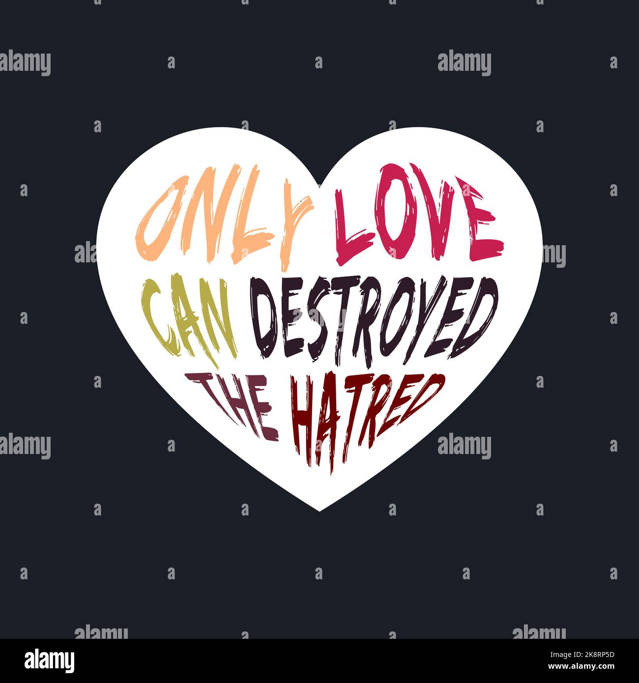 Destroyed love Stock Vector Images - Alamy