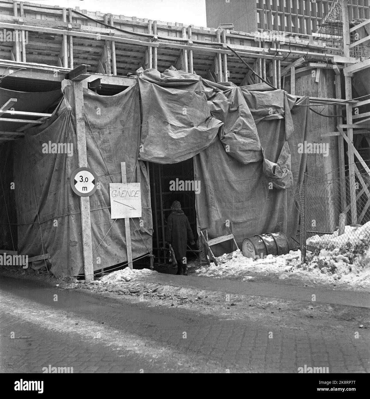 Oslo 196811 construction of a new government building hi-res stock ...