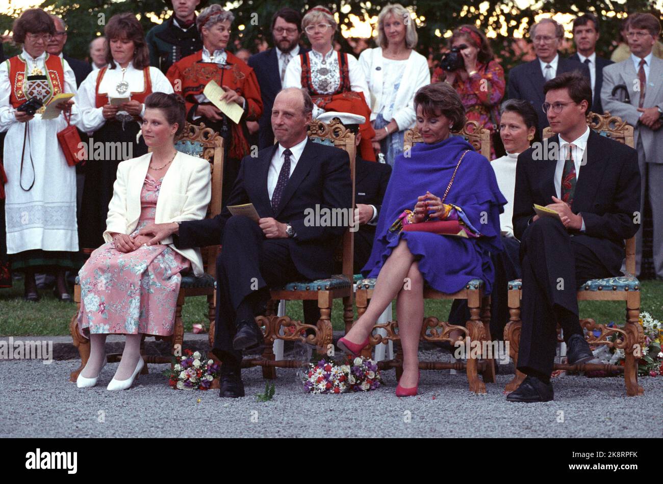 Langesund 19910628 - June 1991. The royal family in Langesund. Here ...