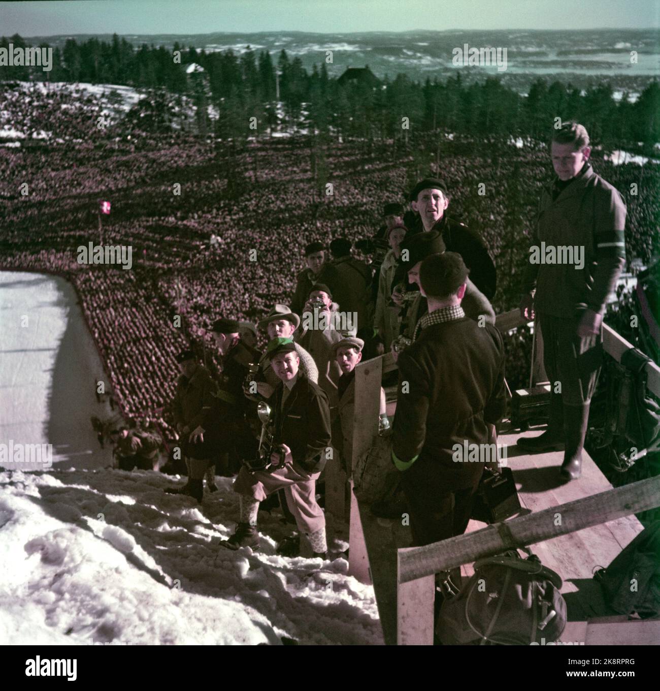 Oslo march 1950 holmenkollagen a glimpse of the sea hi-res stock ...