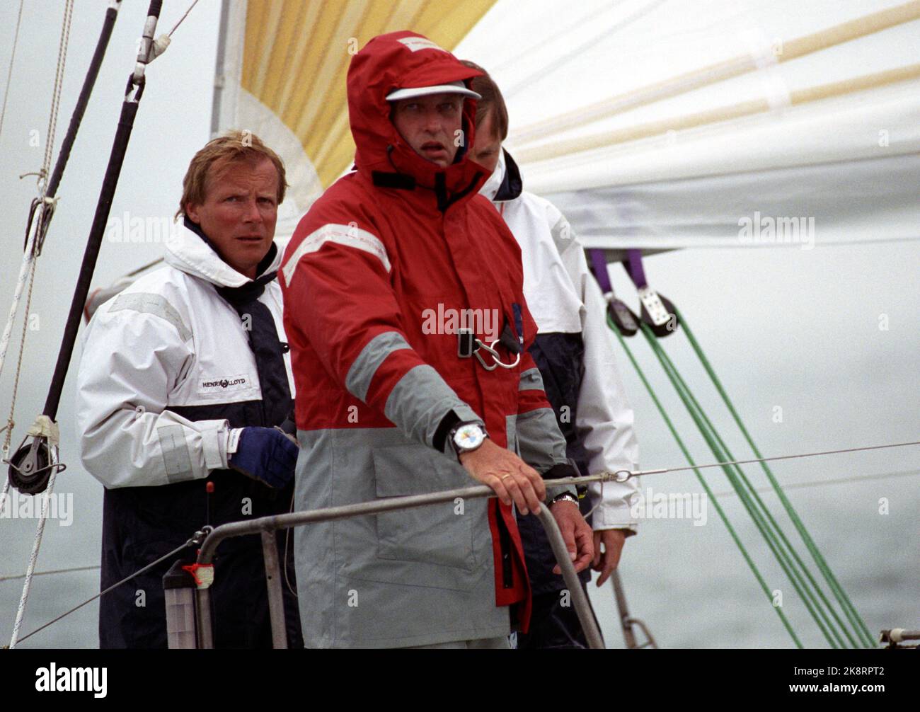 Belgium, Nieuwpoort 1 July 1991. World Cup in sailing. 1 Ton Cup 1991 ...