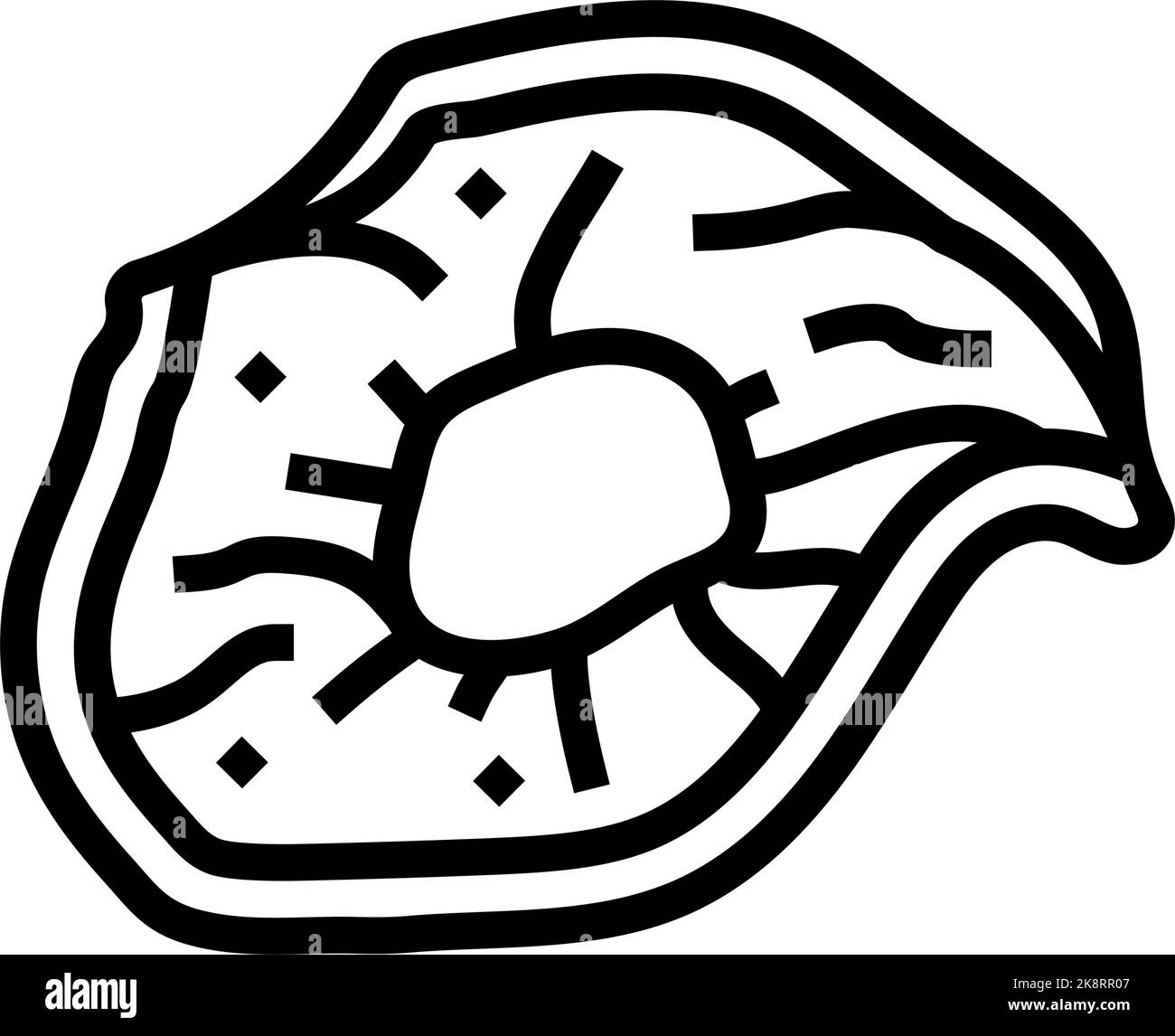 apple dried fruit line icon vector illustration Stock Vector Image ...