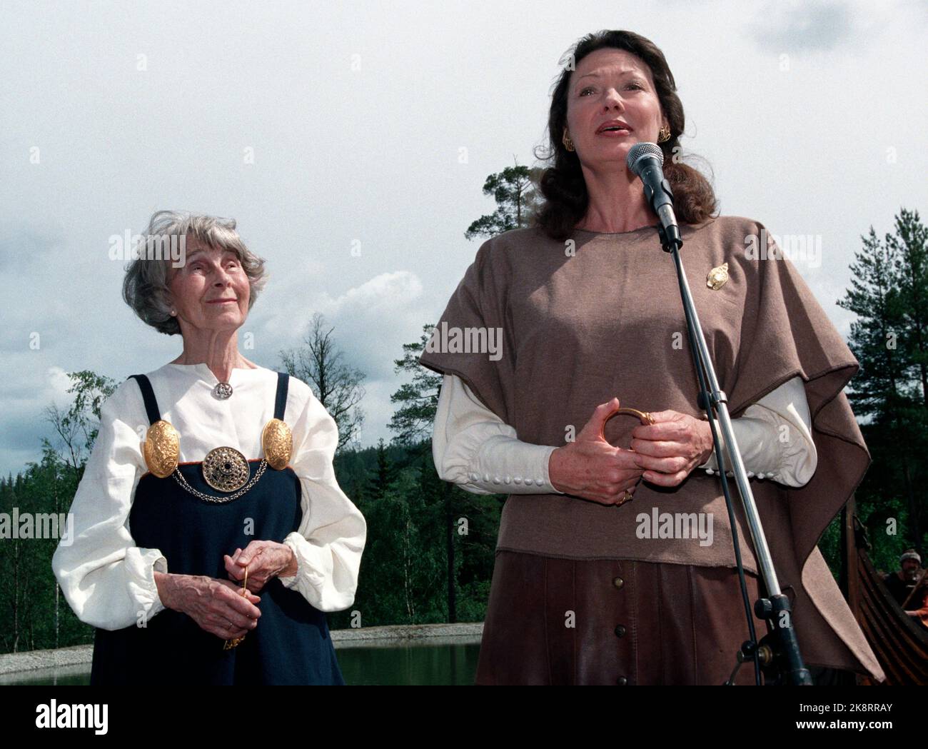 Tusenfryd, Vinterbro 7 June 1995. Minister of Culture Åse Kleveland ...