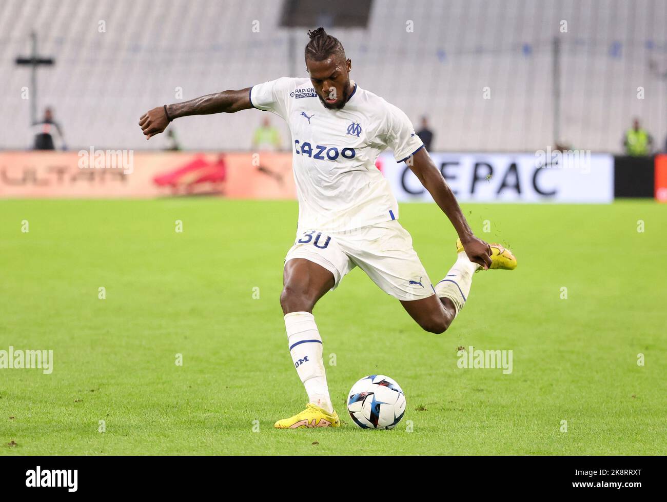 Nuno Tavares of Marseille during the French championship Ligue 1 ...