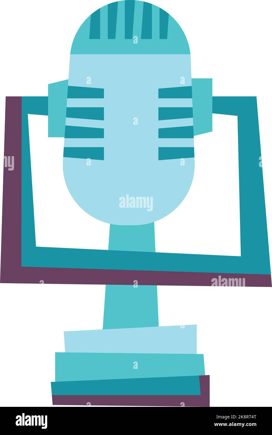 microphone sound device technology icon Stock Vector Image & Art - Alamy