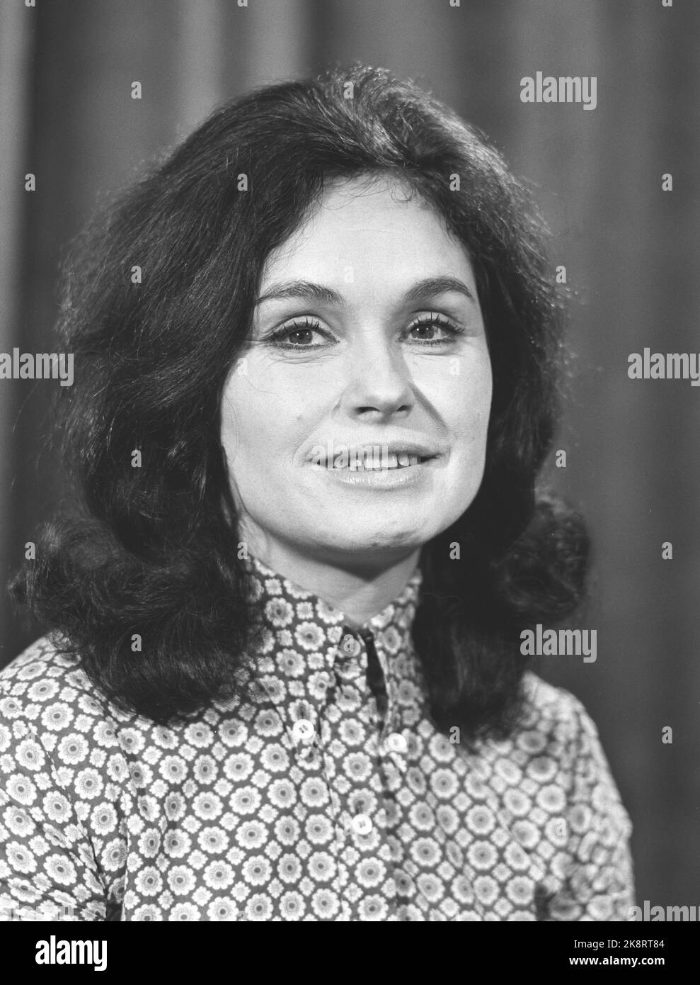 Oslo January 1971: Actor Ingerid Vardund. Photo: Erik Thorberg NTB ...