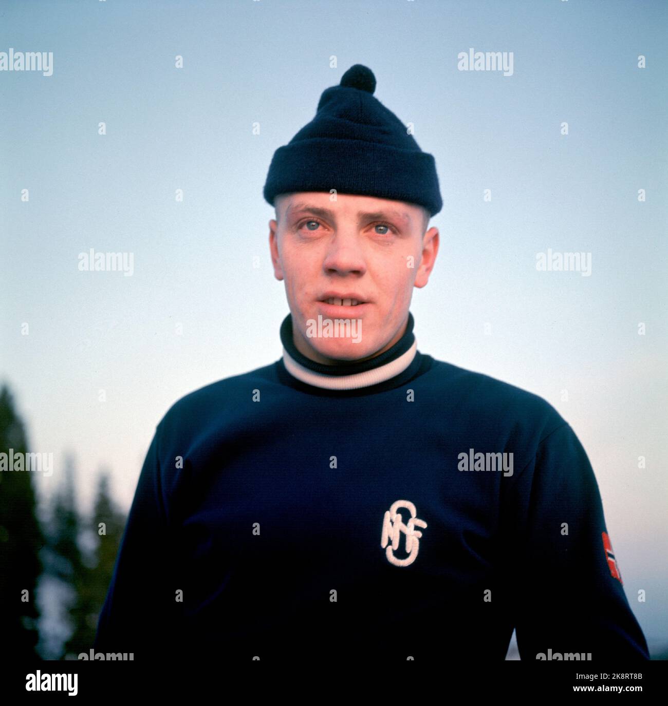 Current ntb hats ski jump alone portrait hi-res stock photography and ...