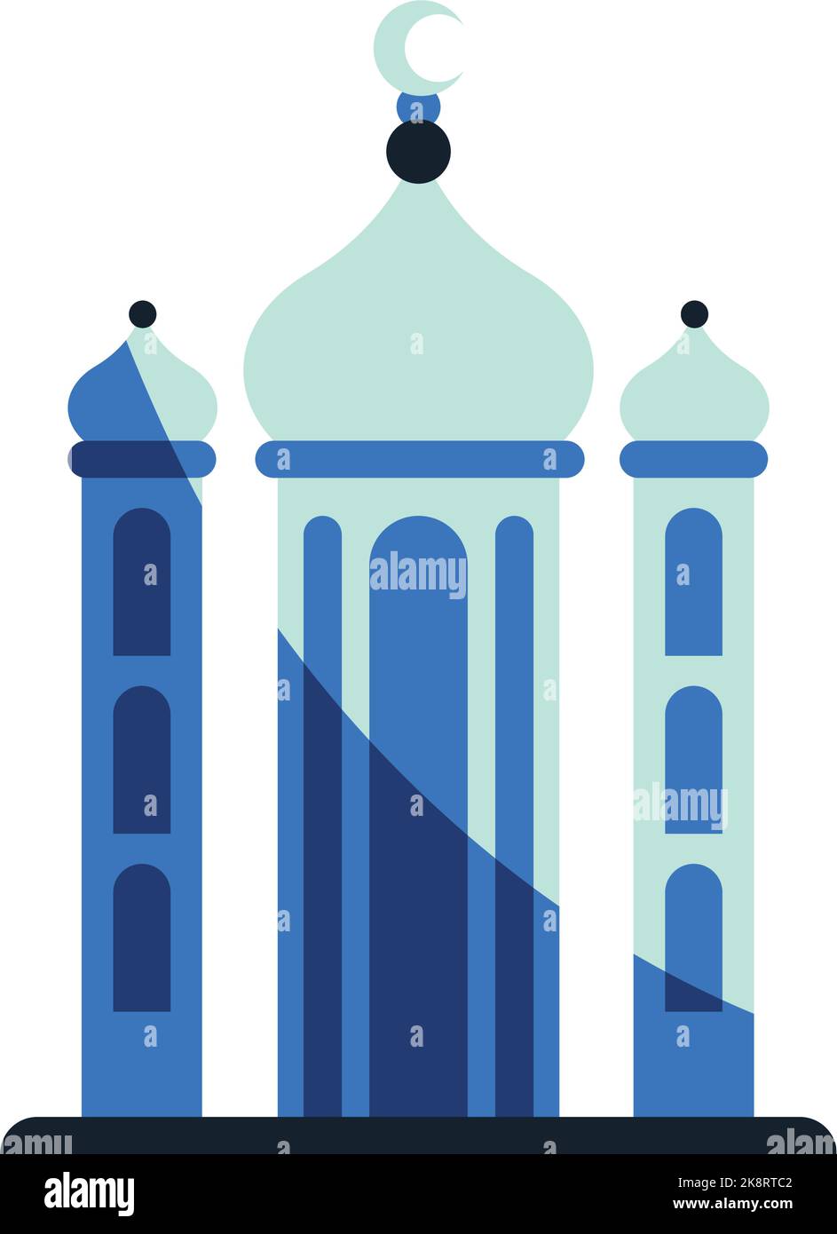blue mosque muslim culture icon Stock Vector Image & Art - Alamy