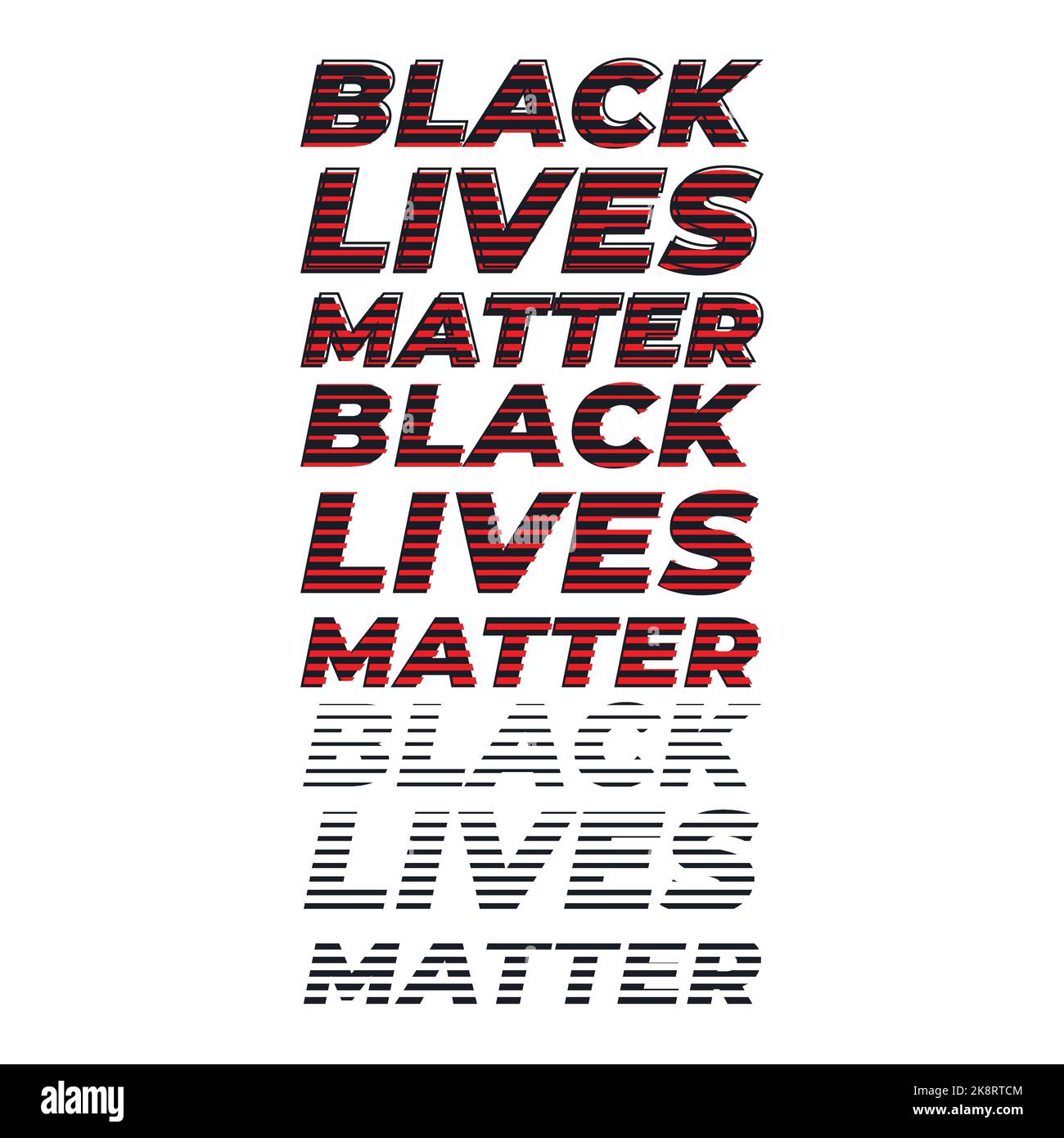 Black lives matter, halftone line letter typography design artwork ...
