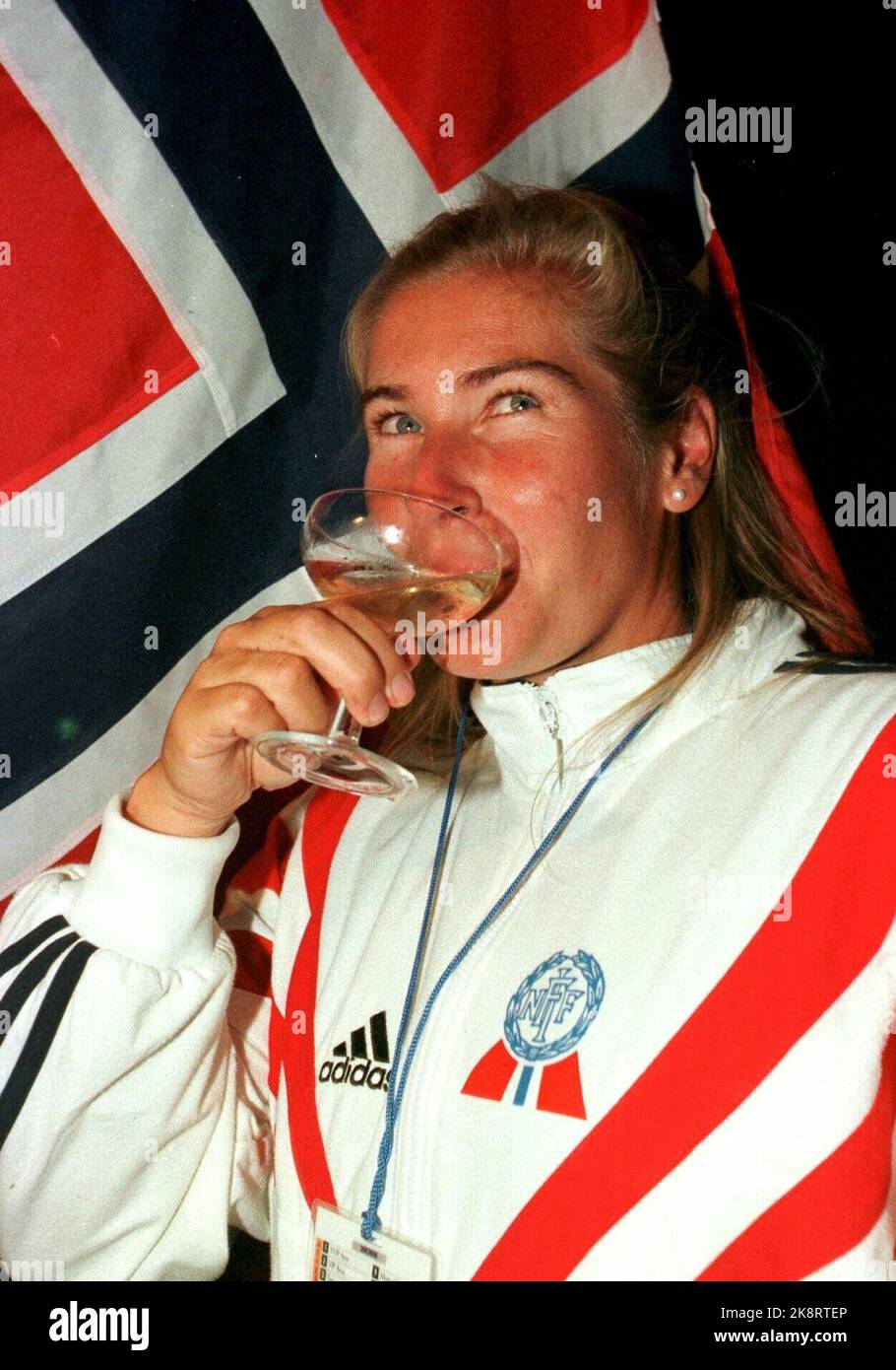 World Cup Athletics - Athens 1997 A brilliantly satisfied Trine ...