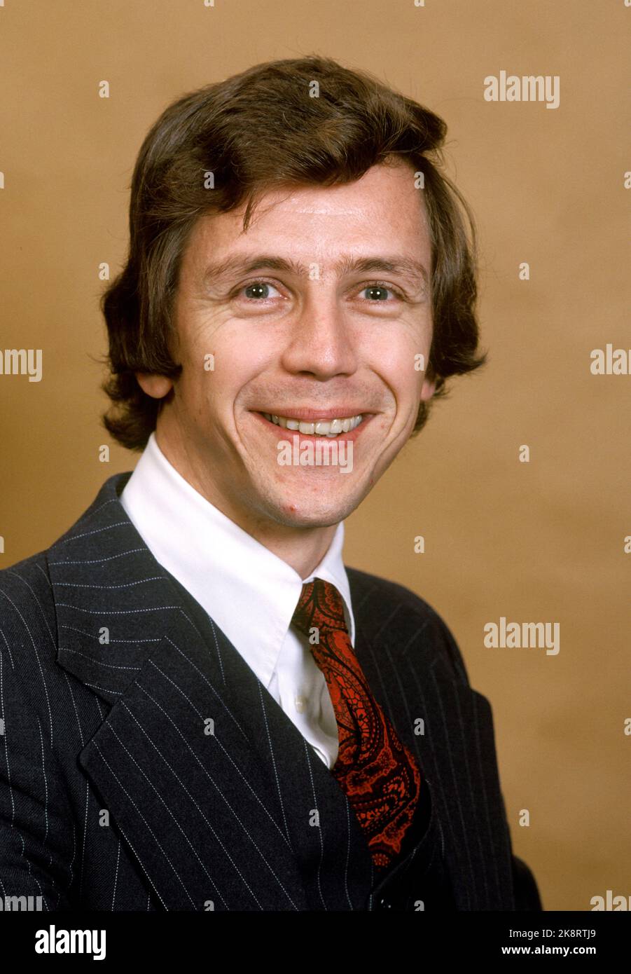 Oslo November 1977. Politician Hallvard Bakke (A). Deputy Prosecutor to ...