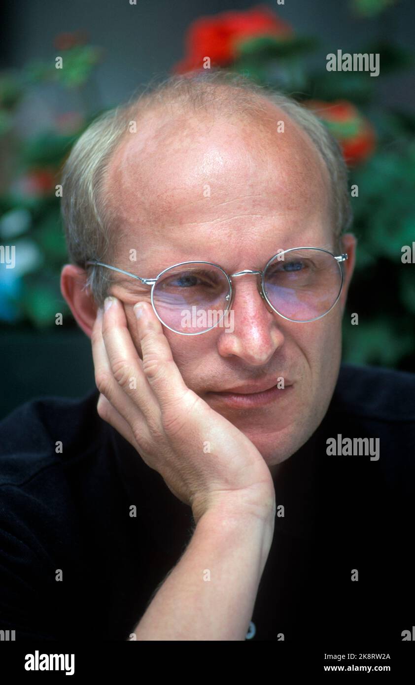 Oslo june 1990 author lars saabye christensen photo hi-res stock ...