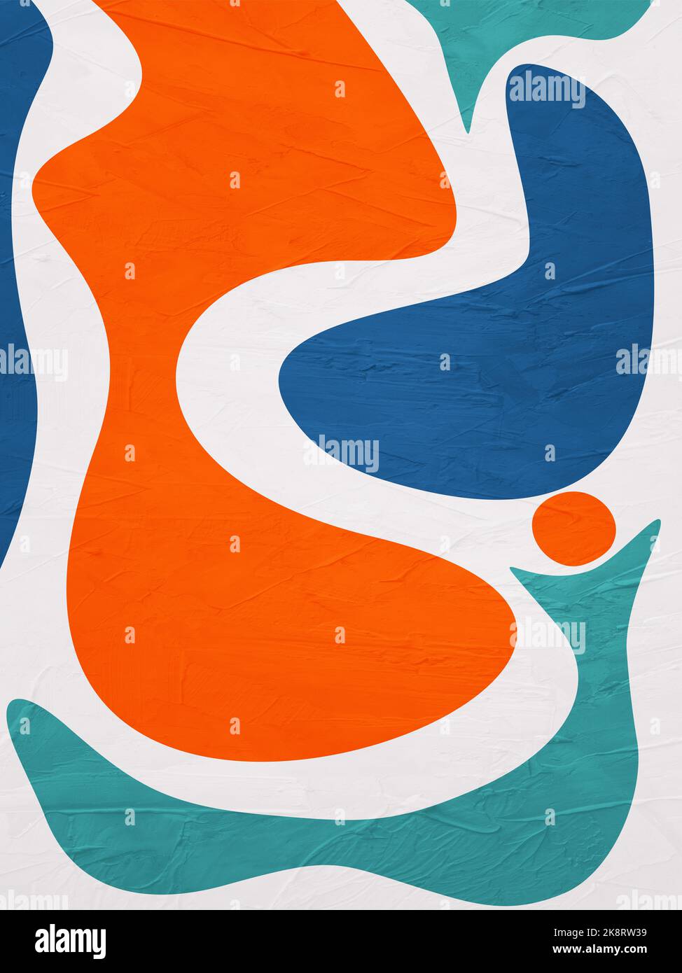 Abstract art of geometric shapes with colorful texture, modern art and ...