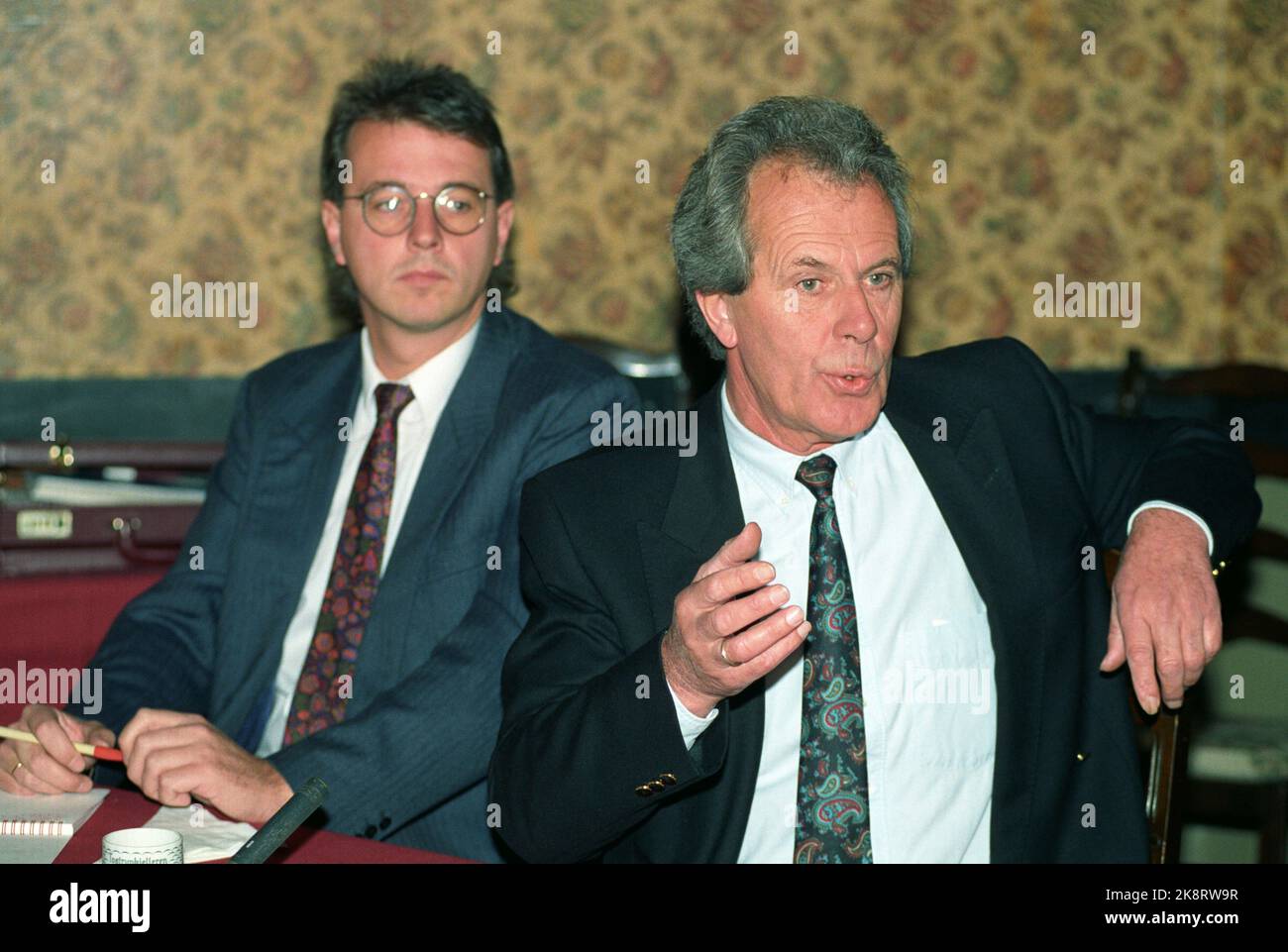 Oslo 19901011. Erling Norvik, former party leader in the Right ...