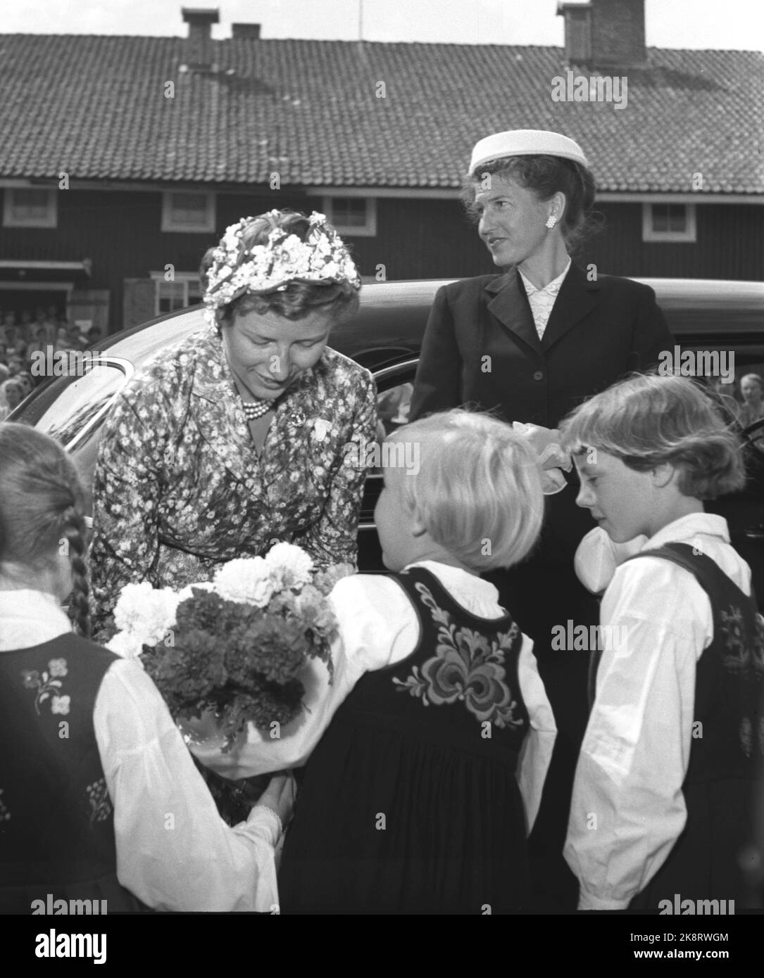 Princess astrid with the children photo Black and White Stock Photos ...