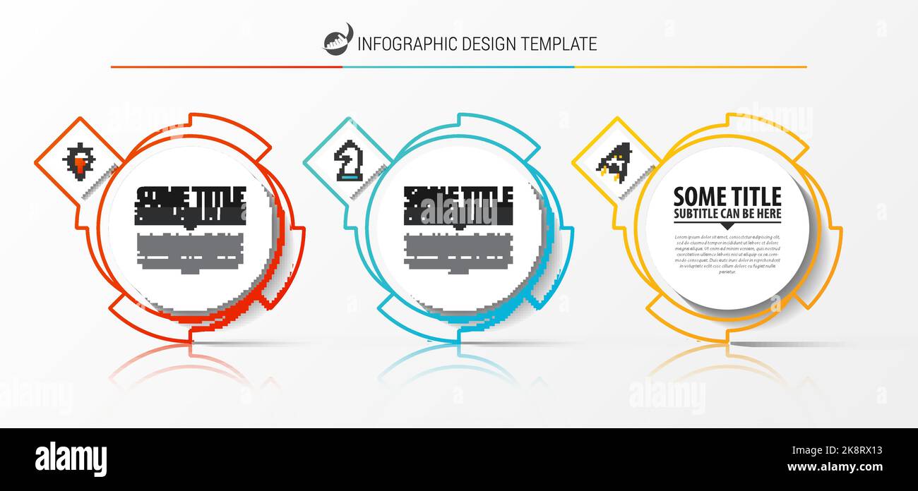 Infographic design template. Creative concept with 3 steps. Can be used ...
