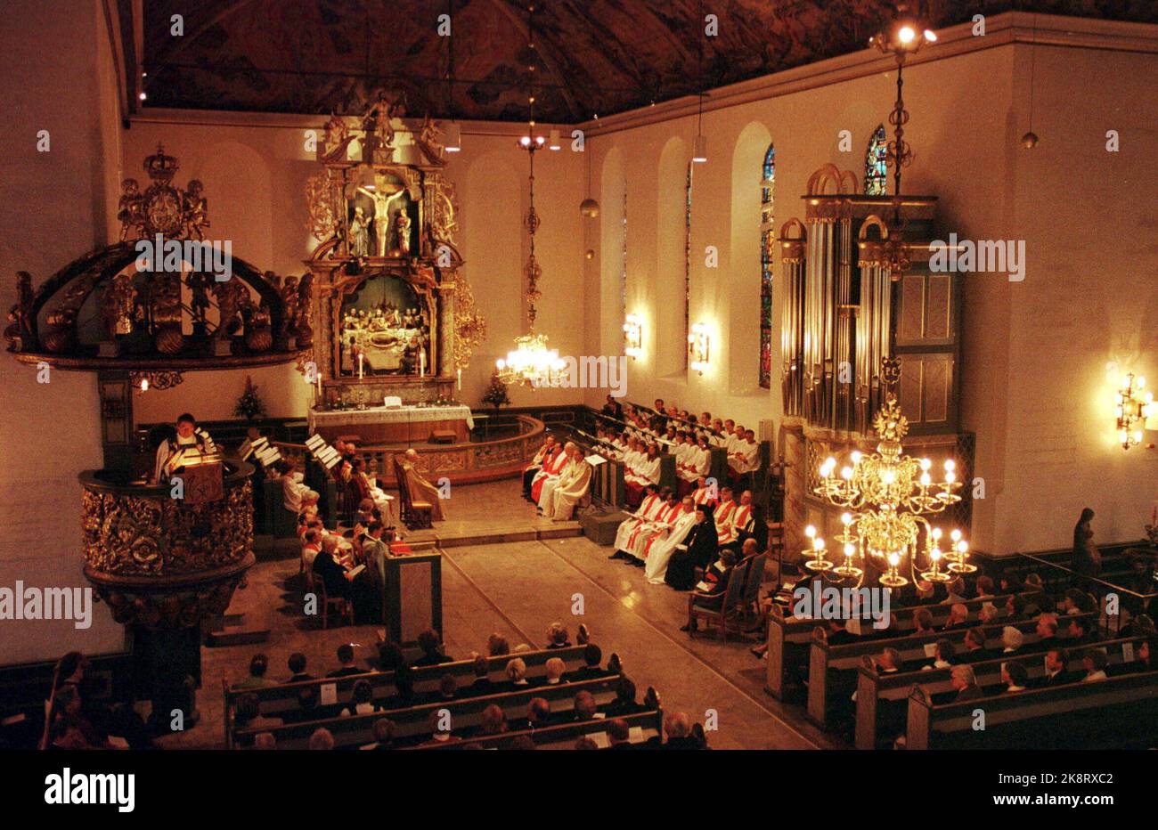 Bishop Gunnar Stålsett holds his first sermon as a bishop during the ...