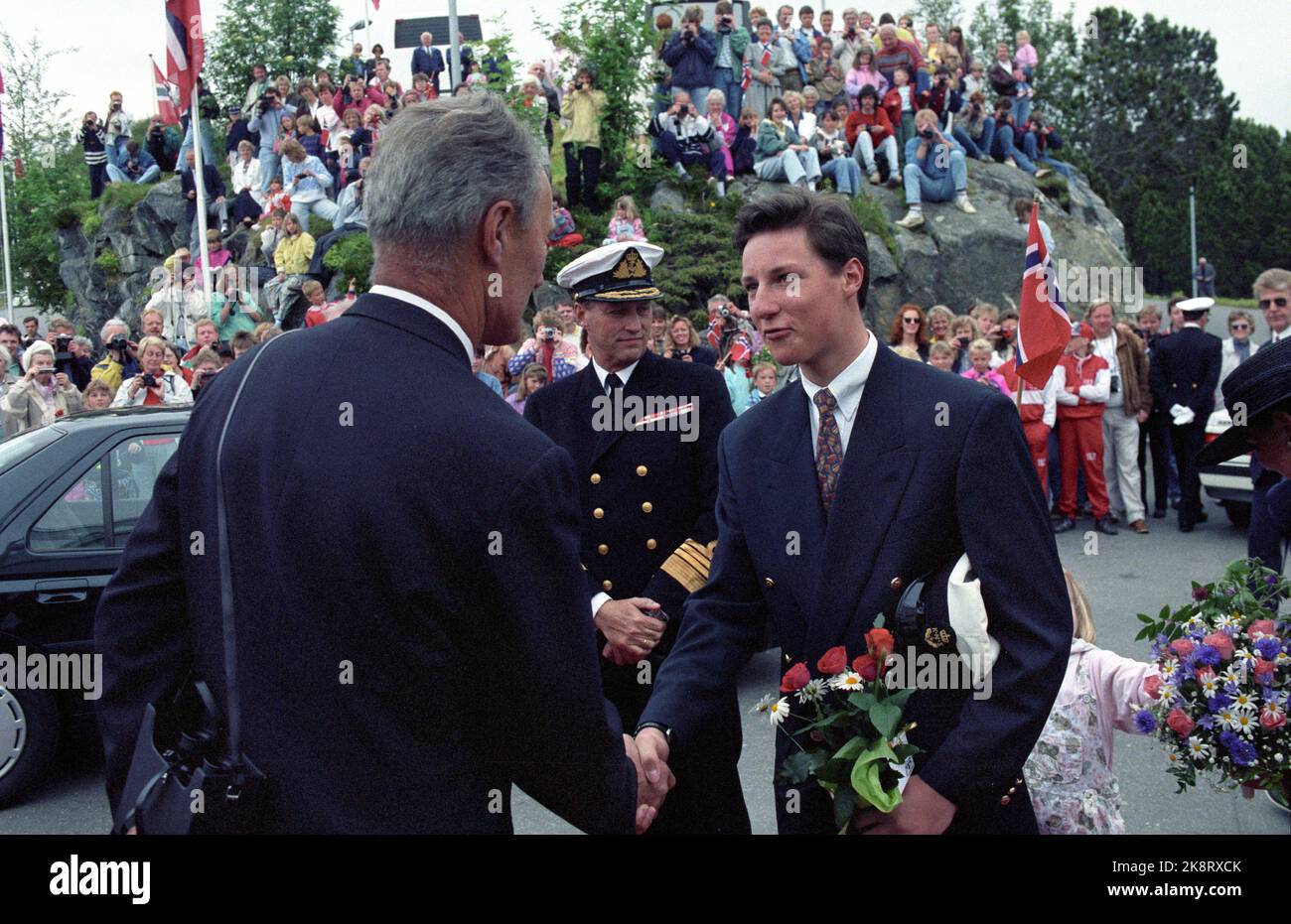 Ålesund 19910624: Siggingferden June 1991. King Harald V - Signing and ...