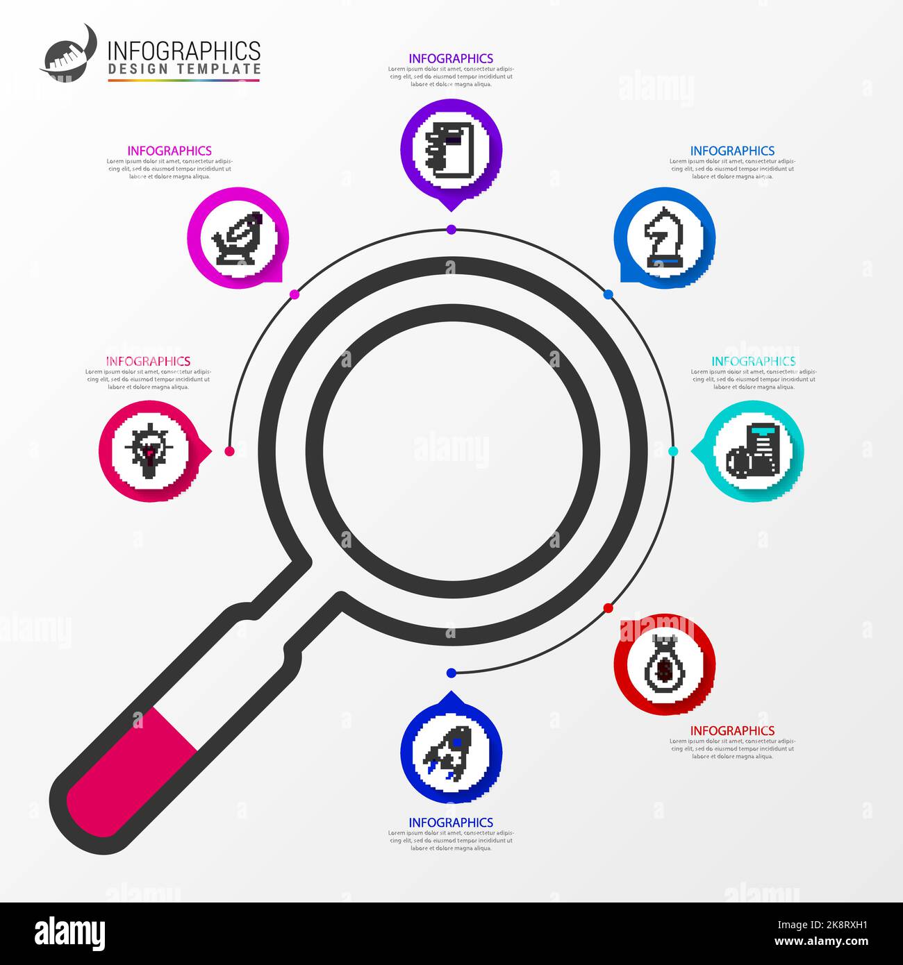 Infographic design template. Creative concept with 7 steps. Can be used ...