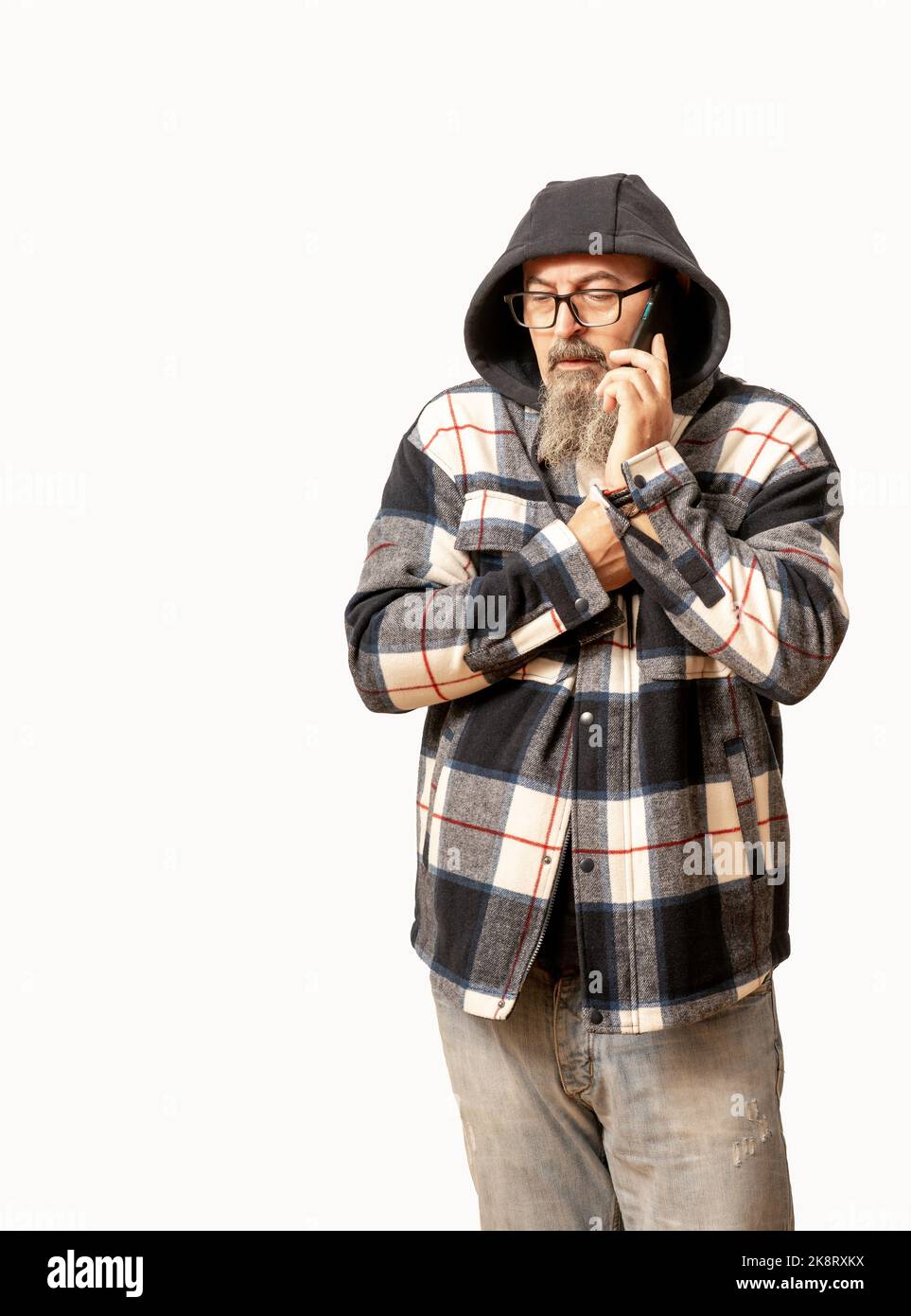 Male person in checkered hi-res stock photography and images - Alamy