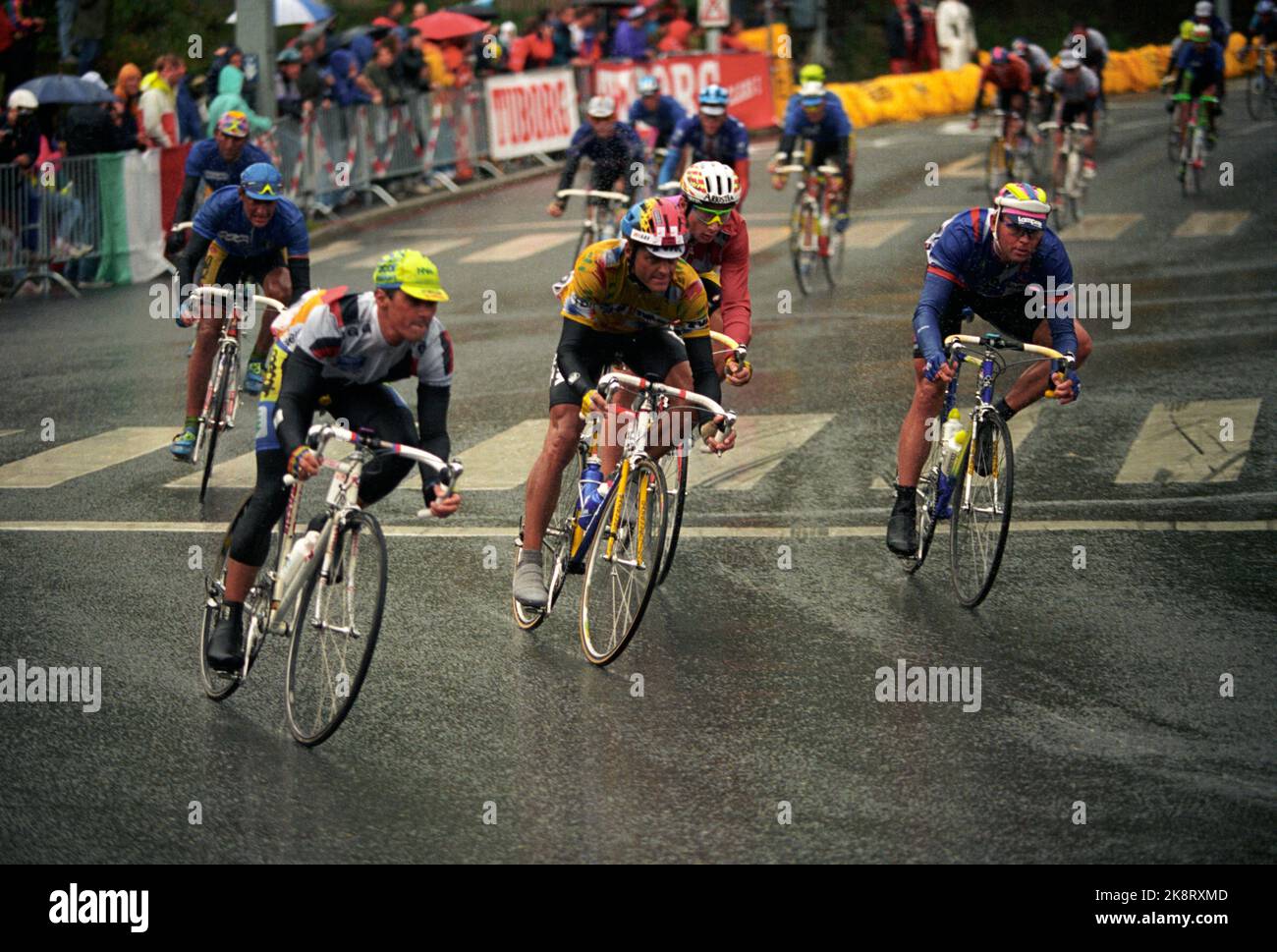 The cycling world cup was arranged in oslo here hi-res stock ...