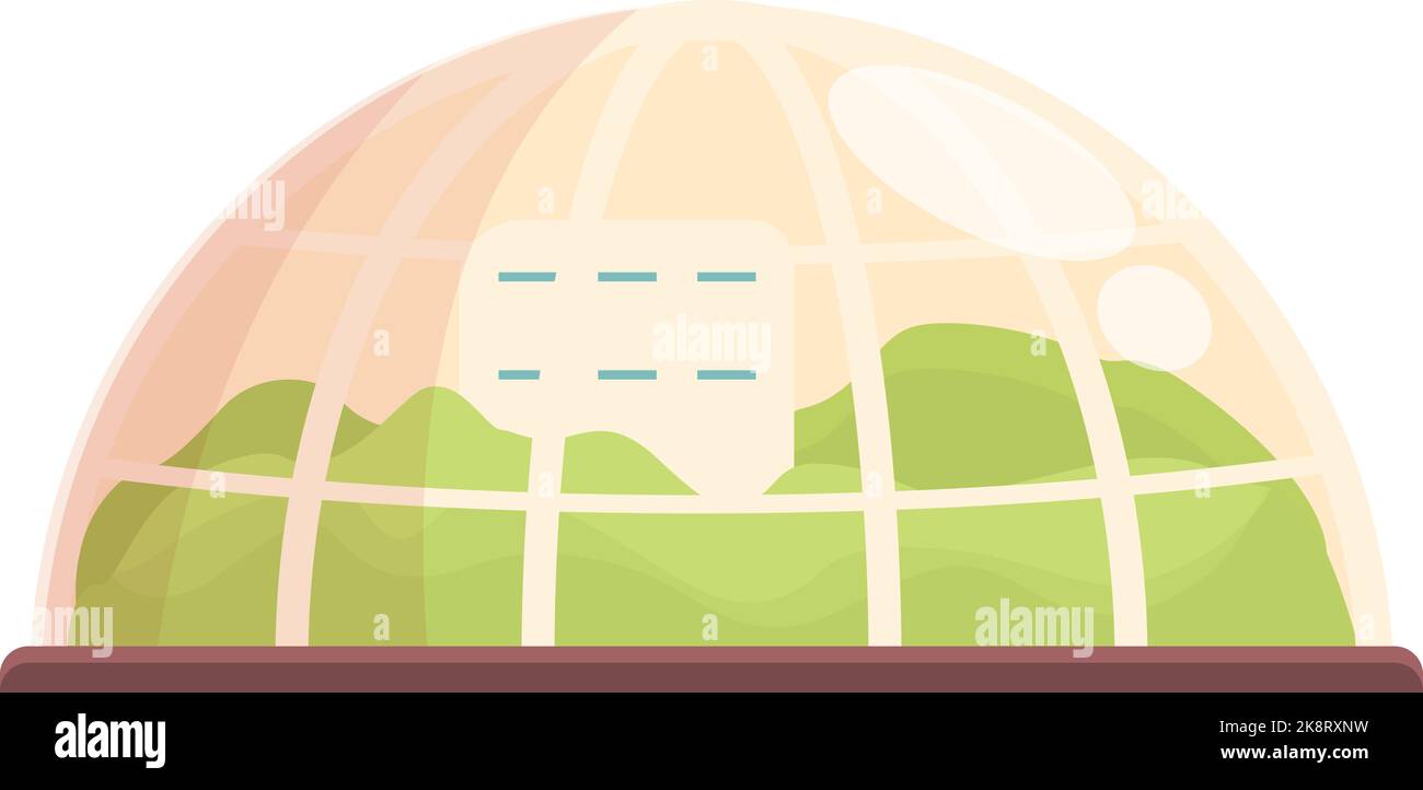 Colony base icon cartoon vector. Space future. Surface universe Stock ...