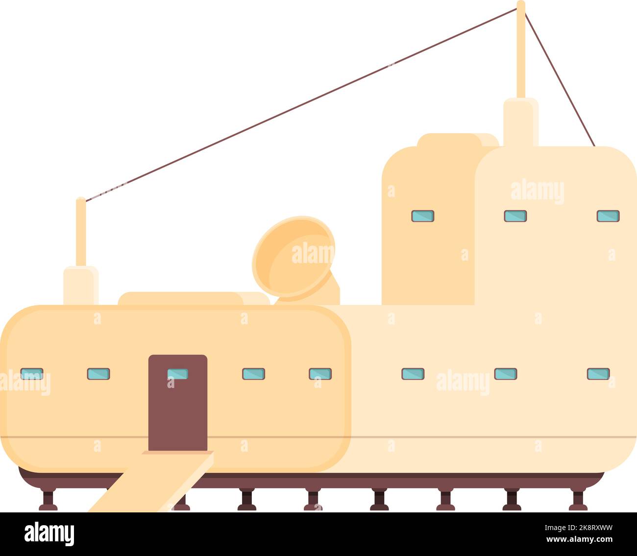 Mars base icon cartoon vector. Space planet. Moon mission Stock Vector ...