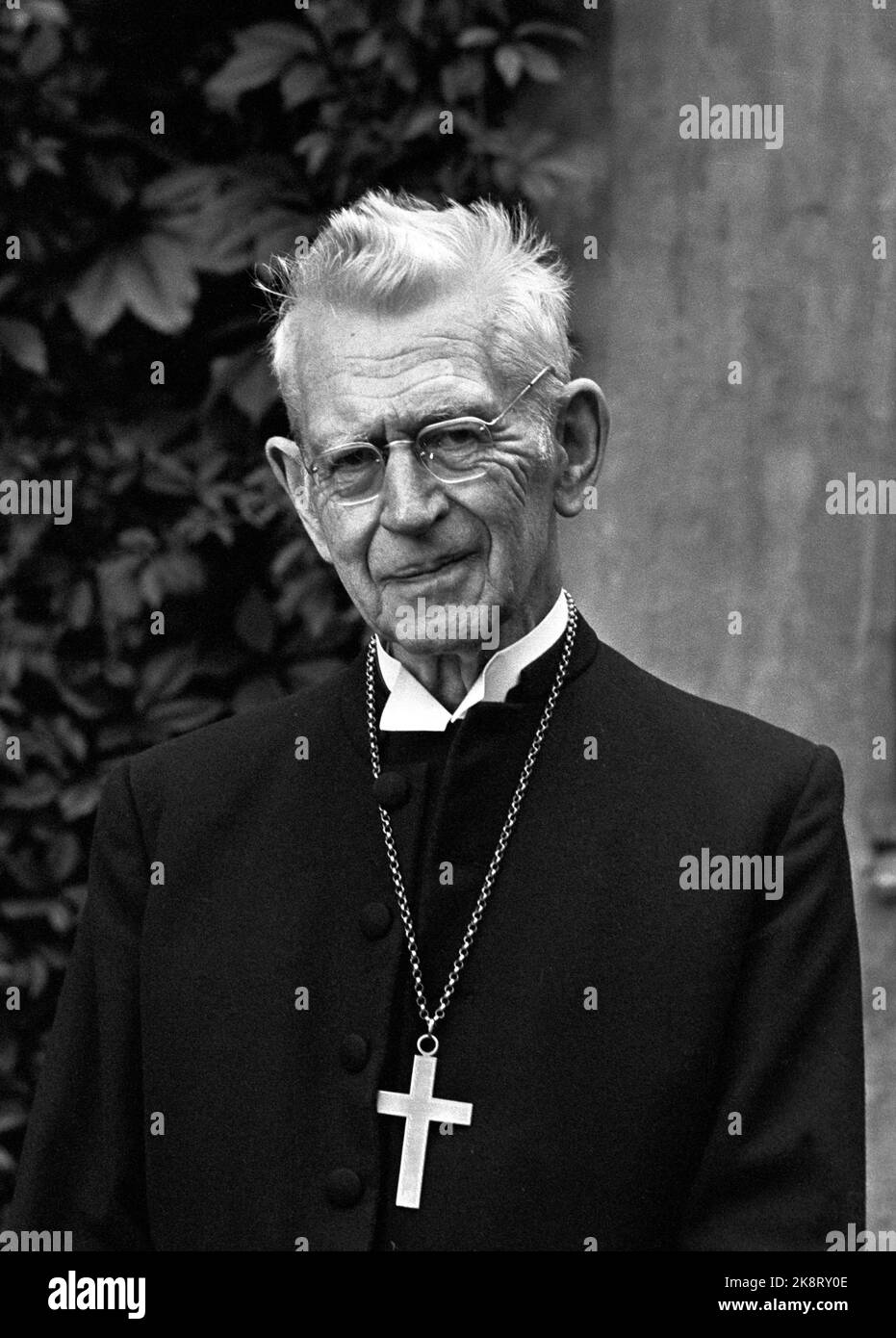 Oslo 19680730 bishop johannes smidt photo Black and White Stock Photos ...