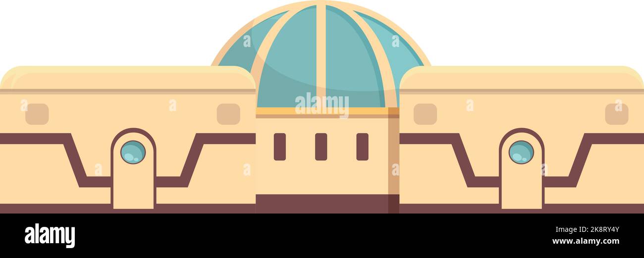 Alien base icon cartoon vector. Mars space. Galaxy station Stock Vector ...