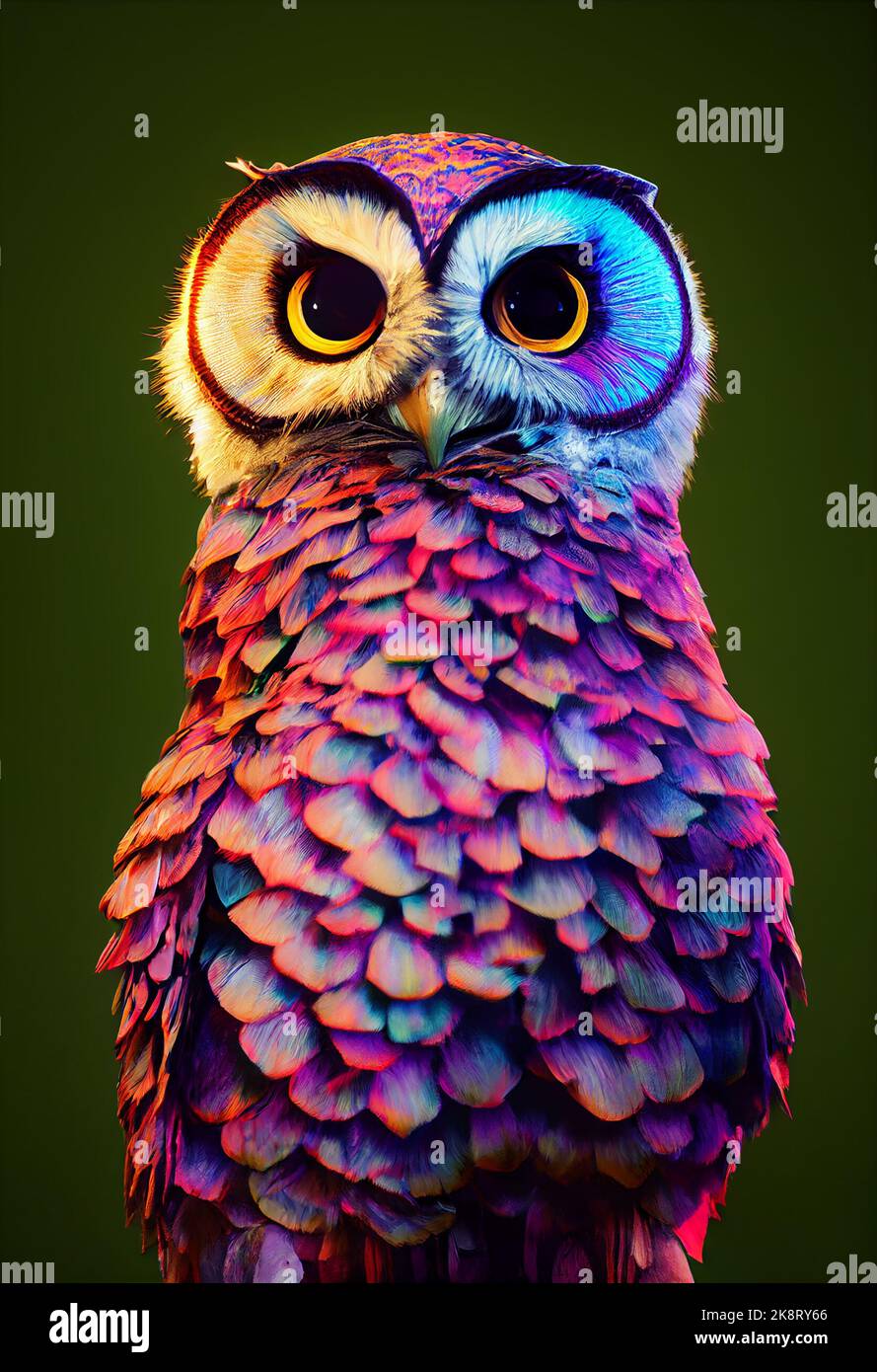 Colorful Owl Backgrounds