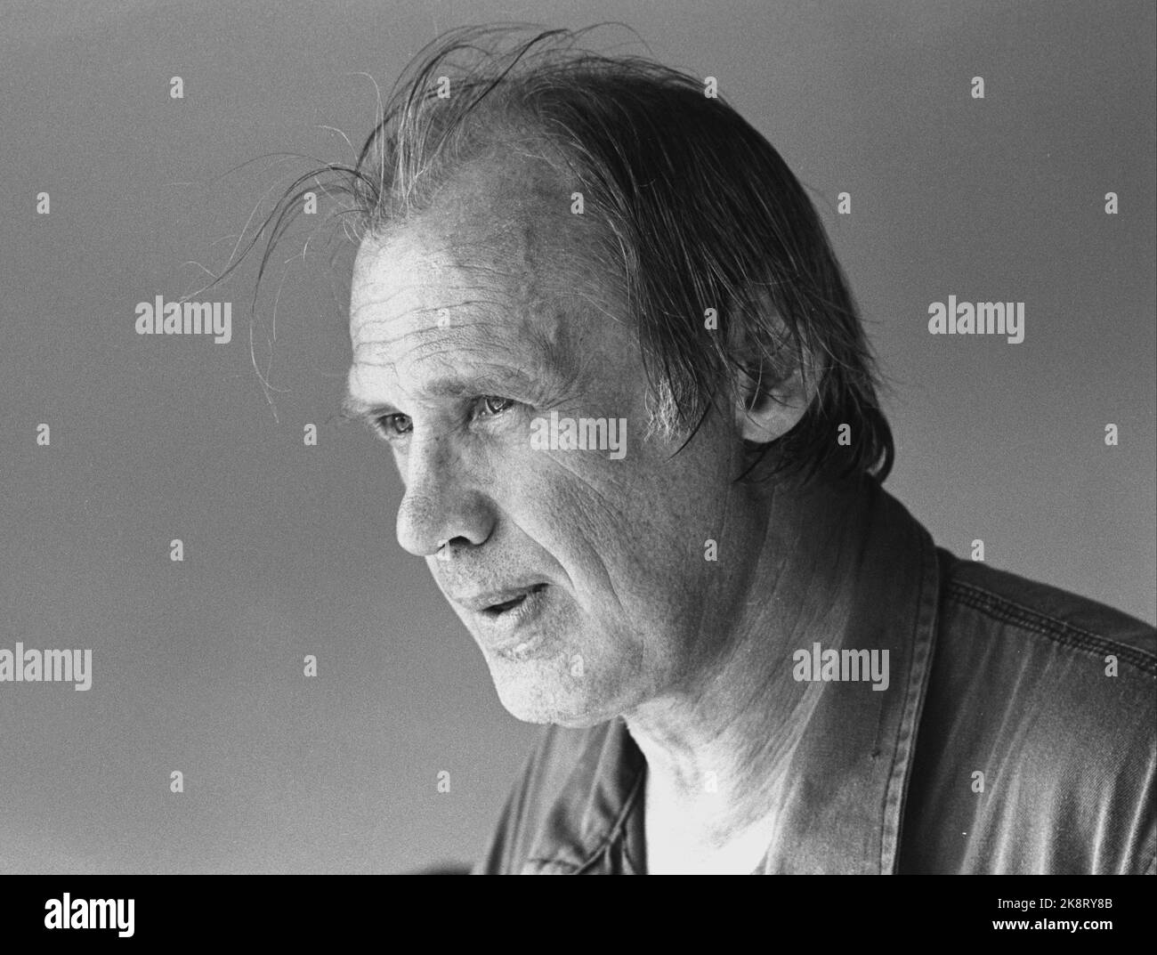 Ryvingen lighthouse 19720805. The filming of the movie "Surroundings ...