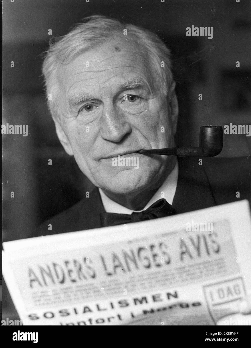 Party leader in anders langes party Black and White Stock Photos ...