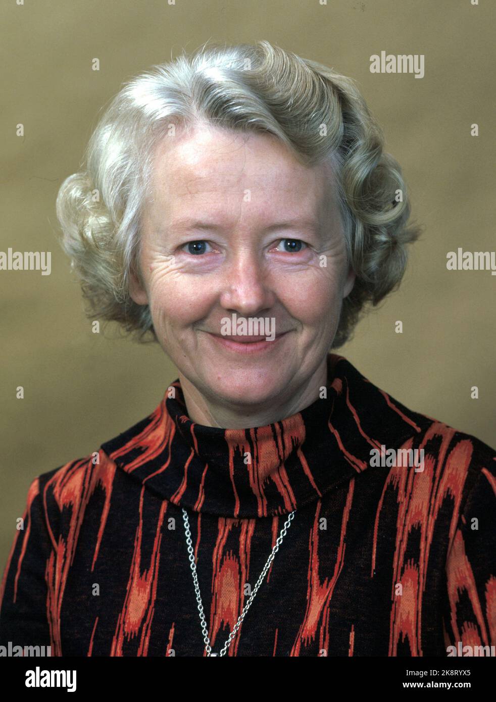 Oslo 197710 storting representative anne olaug ingeborgrud krf hi-res ...