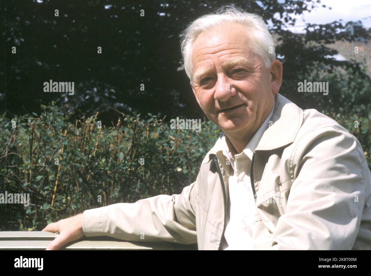 Oslo 19800709 .. Politician Rolf Hansen (A). Defense Minister 1976-1979 ...