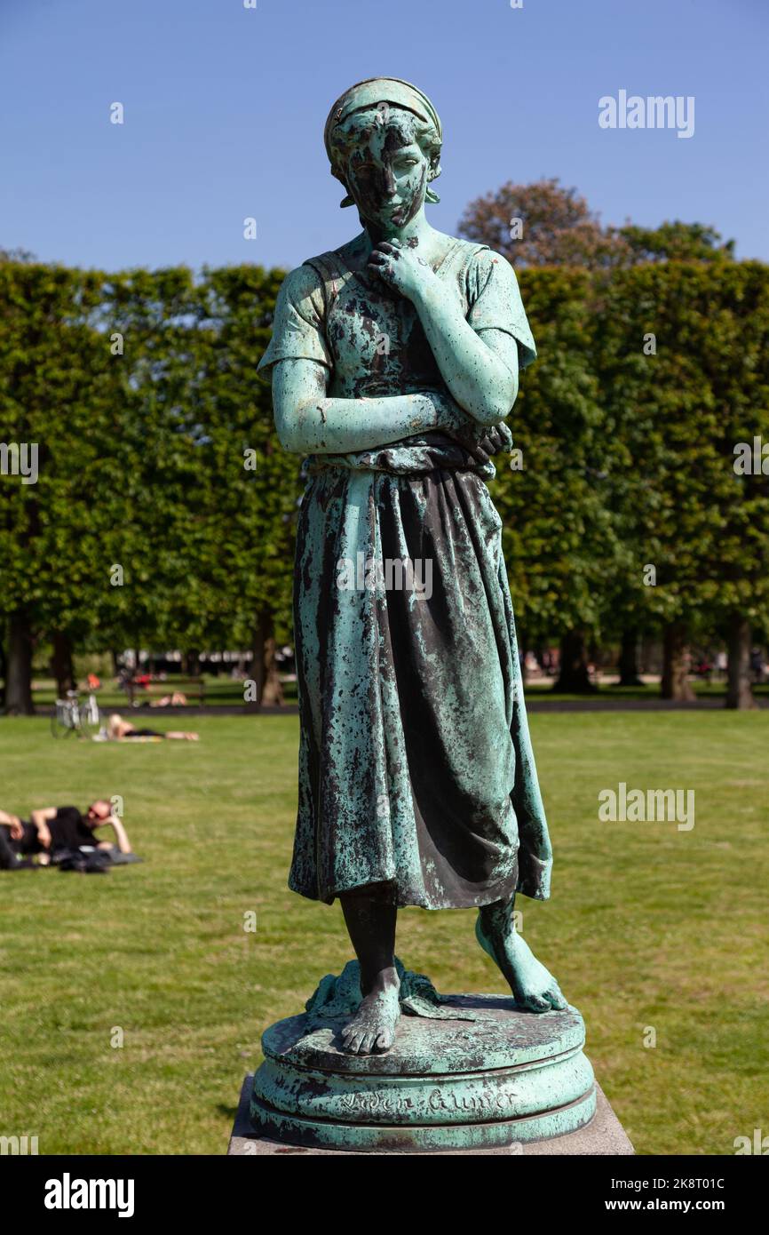 The Copper statue in Kings Garden, Copenhagen, Denmark Stock Photo - Alamy